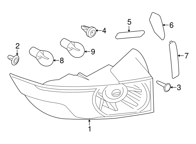 LR074813 - Tail Lamp - 2012-2015 Land Rover Range Rover Evoque ...