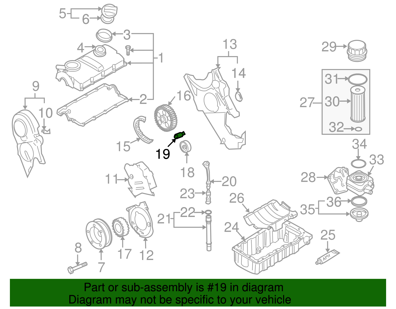 2004-2014 Volkswagen Engine Timing Belt Idler 038-109-244-N | Retail ...