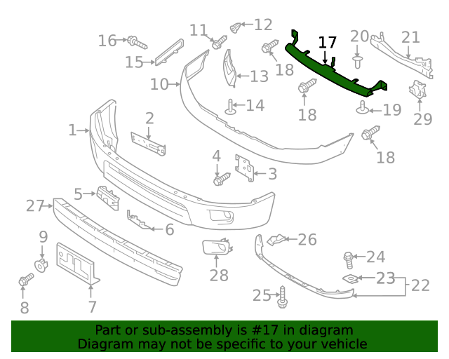 2016-2019 Nissan Titan XD Retainer 62290-EZ00A | TascaParts.com