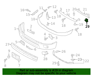 2017-2021 Nissan Absorber - Driver's Side (LH) E0721-EZ0MA | TascaParts.com