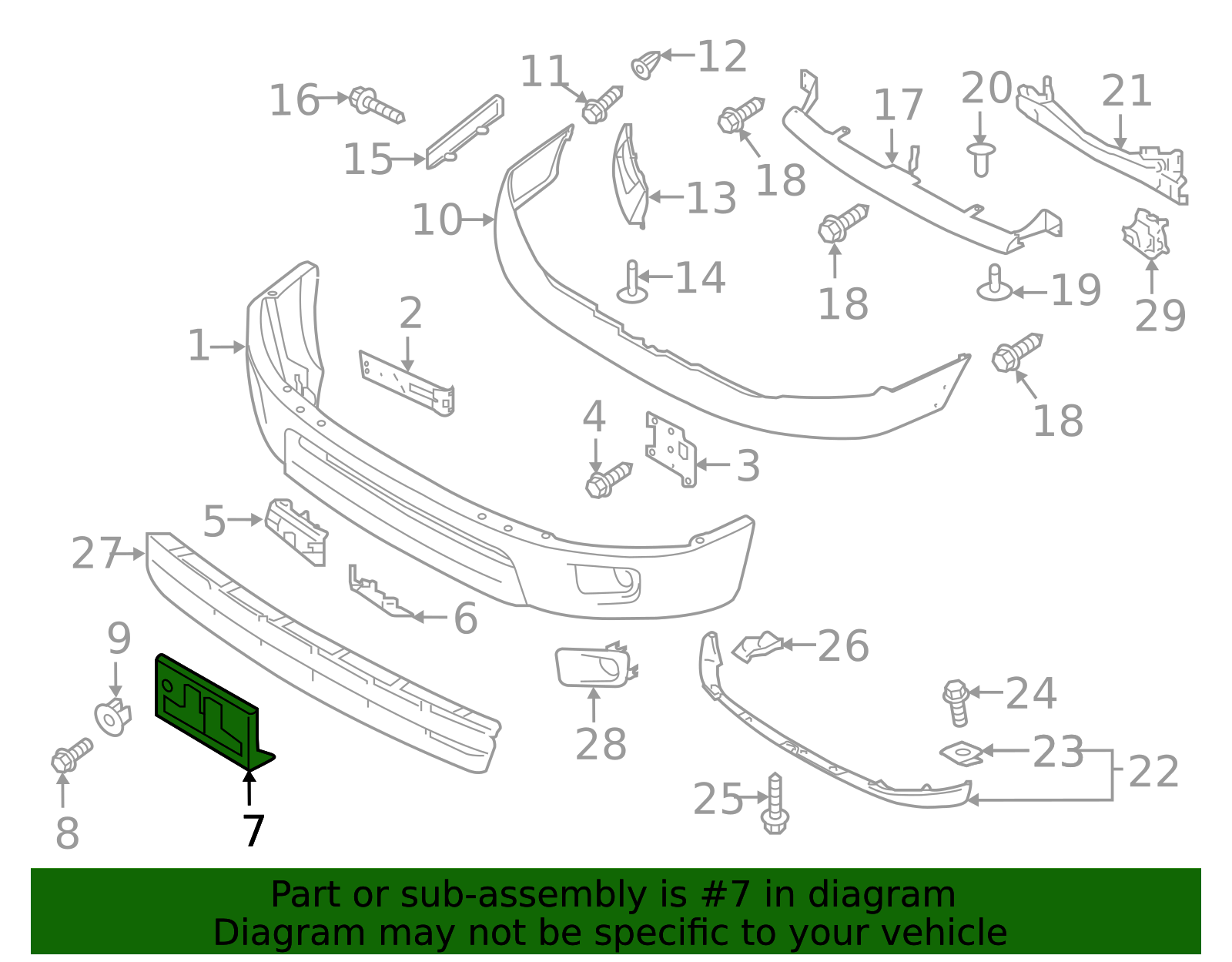 2016-2019 Nissan TITAN XD License Bracket 96210-EZ00A | Nissan Parts ...