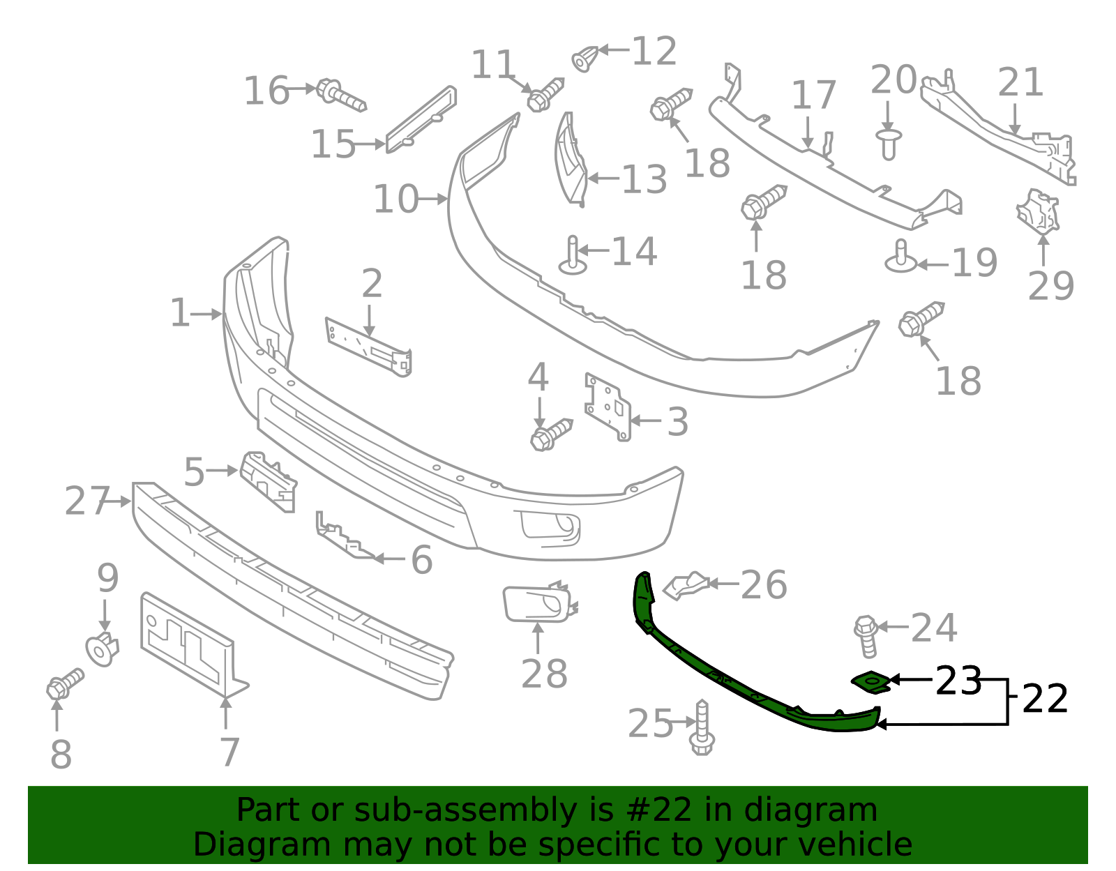 2016-2024 Nissan TITAN XD Spoiler 96015-EZ55A | OEM Parts Online
