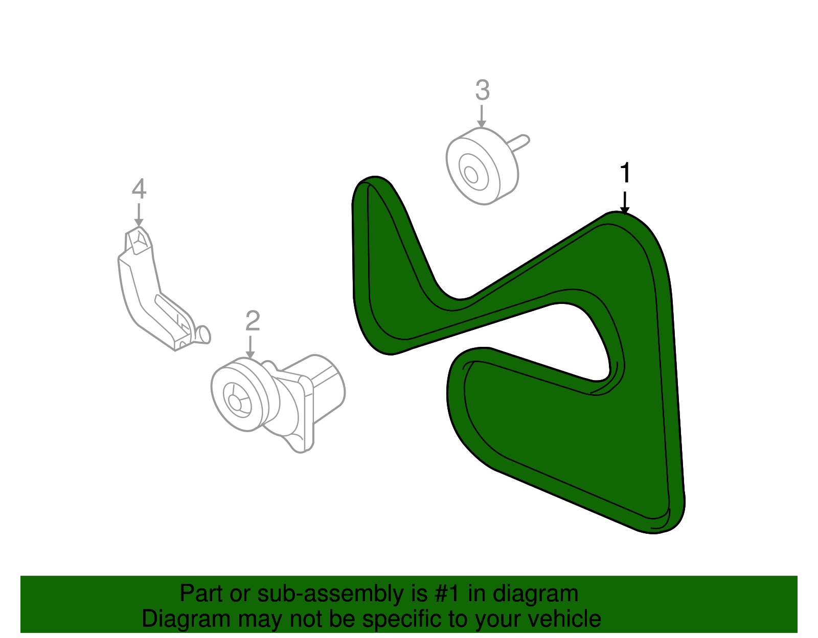 6E5Z-8620-C - Serpentine Belt 2006-2009 Ford | Big 3 Auto Parts