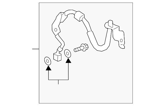 2021-2024 GM Front Passenger Side Brake Hose 84956405 GM ...
