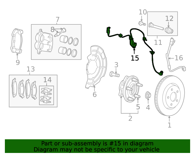 2022-2023 Jeep ABS Sensor 68347147ae | TascaParts.com