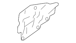 2011-2018 Porsche Cayenne Heat Shield 958-504-615-00 | Sunset Porsche Parts