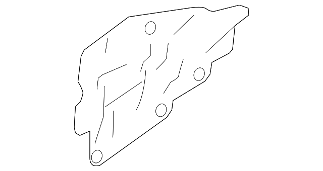 2011-2018 Porsche Cayenne Heat Shield 958-504-615-00 | Sunset Porsche Parts