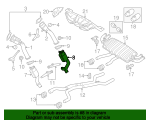 2011-2018 Porsche Cayenne Converter & Pipe 958-113-023-CX | Porsche Marin