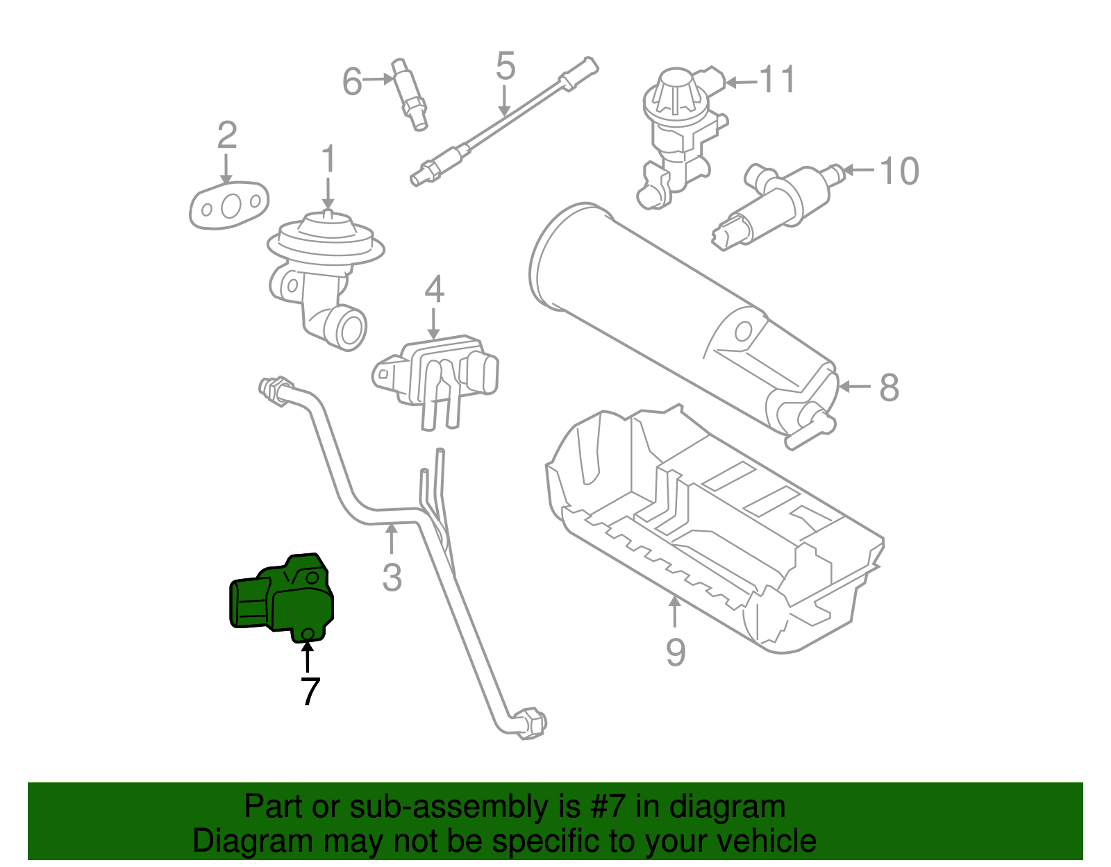 1995-2001 Ford | Throttle Position Sensor | F57Z-9B989-A | Walls' Ford ...