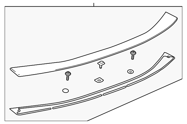 85145223 GM Primed Rear End Spoiler | GM Parts Store