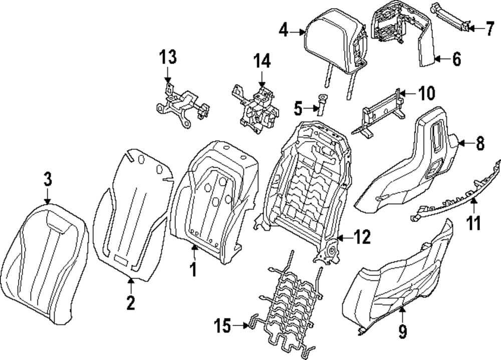 52-10-7-886-212 - 2023-2024 BMW - Seat Back Panel | BMWPartsHub