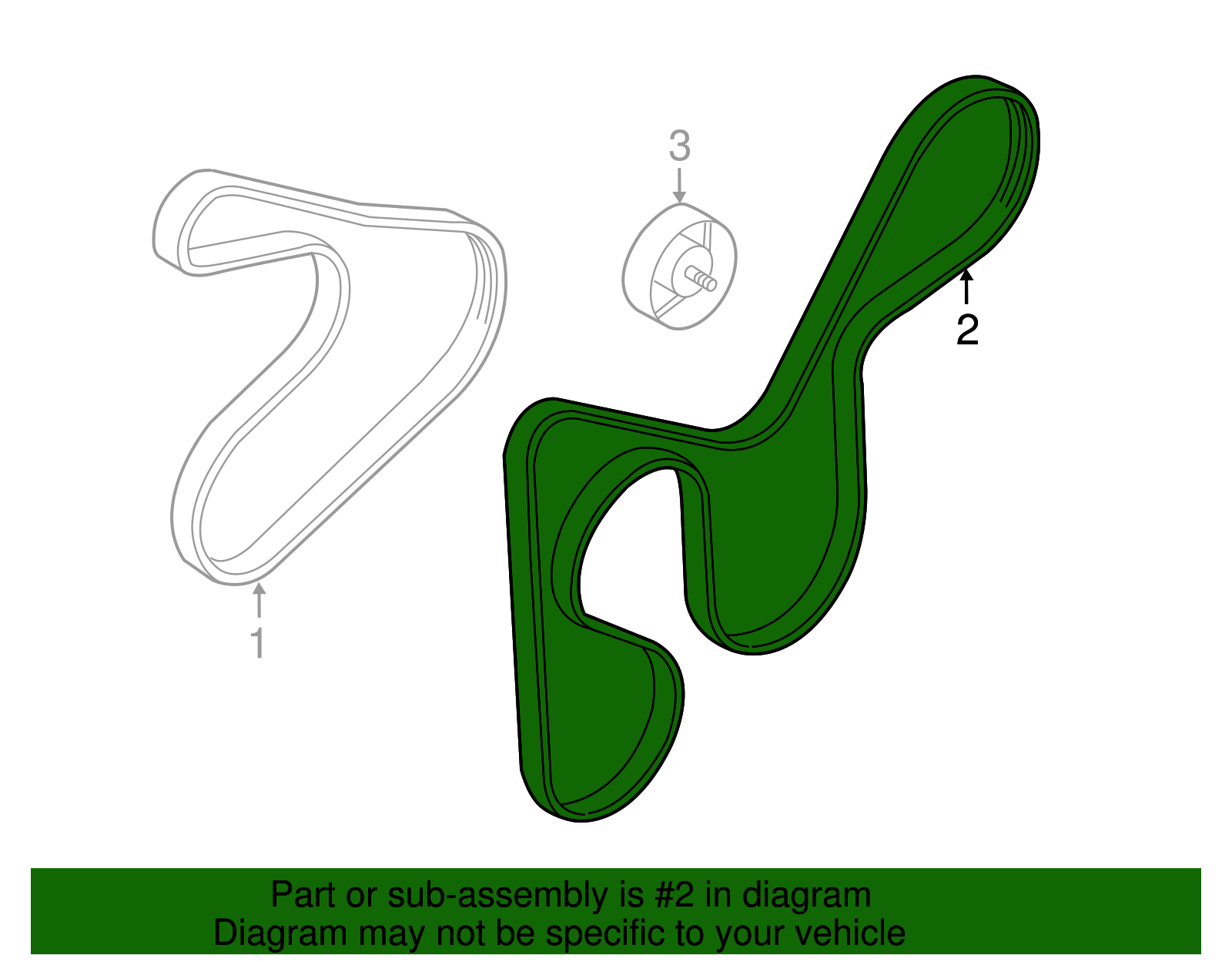 2012-2015 Hyundai Serpentine Belt 25212-2B030 | Hyundai Wholesale Direct