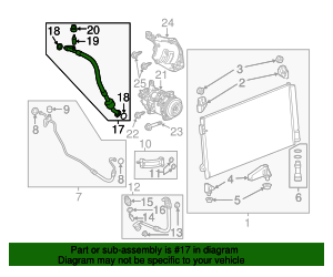 2015-2019 GM Rear AC Hose 22967987 | GMPartsDirect.com