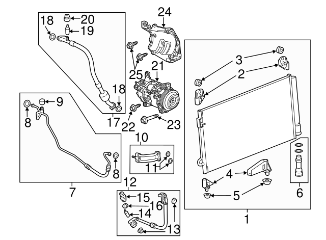 2014-2020 GM Air Conditioning Receiver Drier Assembly 22996648 | QuirkParts