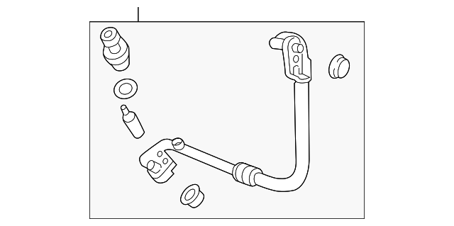 2015-2019 GM Front AC Hose 23369104 | QuirkParts