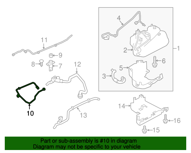 Genuine OEM Breather Tube Part# LR088517 Fits 2016-2021 Land Rover ...