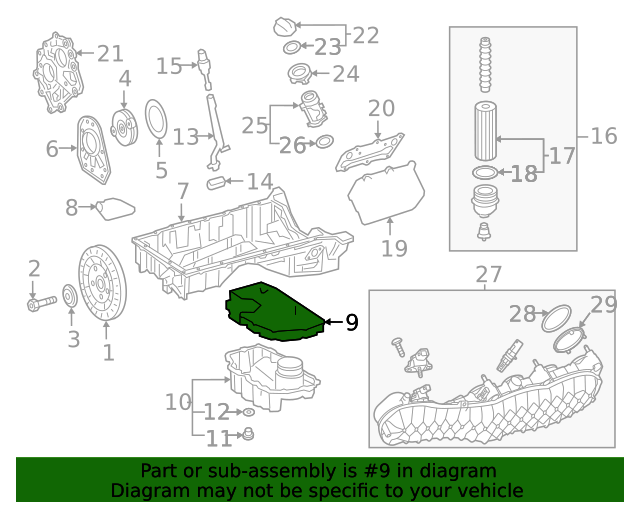 177-010-92-04 - Oil Pan 2019-2024 Mercedes-Benz | AutoNationParts.com