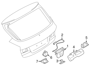 51-24-7-200-511 - Trunk lid lock 2012-2015 BMW | AutoNation Parts