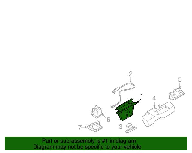 51-24-7-200-511 - Trunk lid lock 2012-2015 BMW | AutoNation Parts