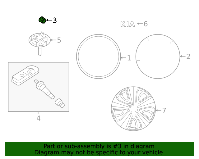 52950-3Y000 - Wheel Nut 2014-2024 Kia | Kia.Parts Store