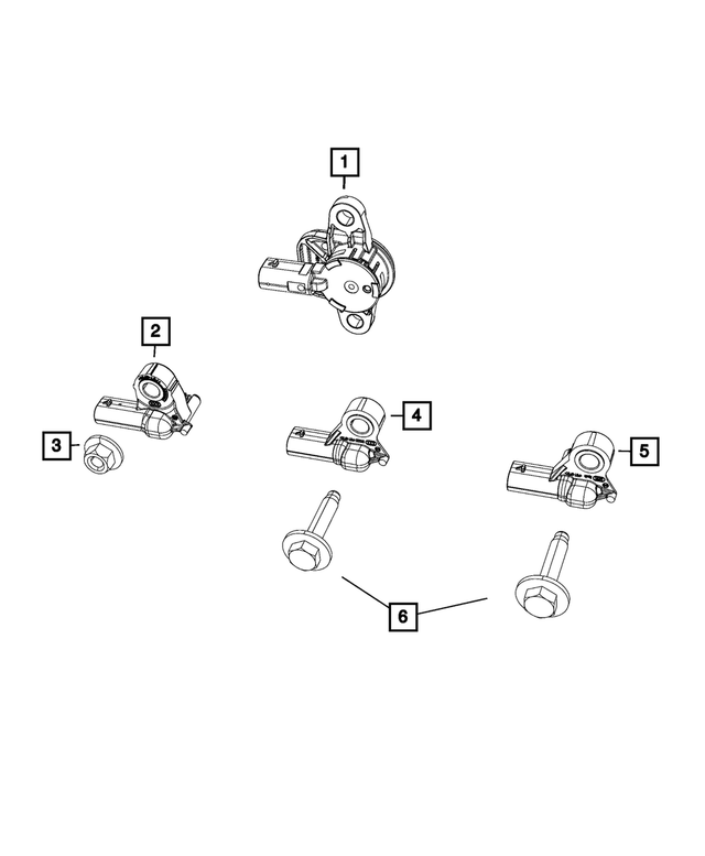 2019-2021 Ram 1500 Acceleration Sensor, Front 68284052AA | My Mopar Parts