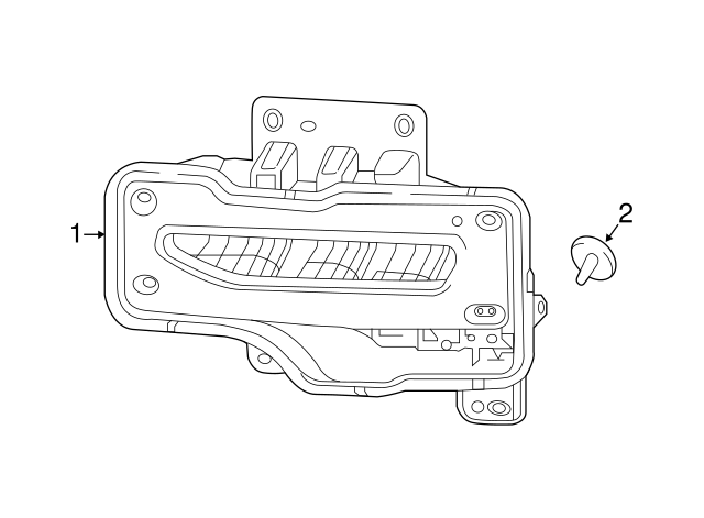 2016-2019 GMC Passenger Side Front Fog Lamp 23381984 GM | GMPartsDirect.com