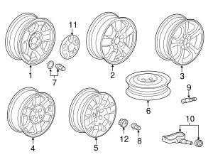 42700-SZA-A91 - Wheel, Alloy 2015 Honda Pilot | Honda Parts Online