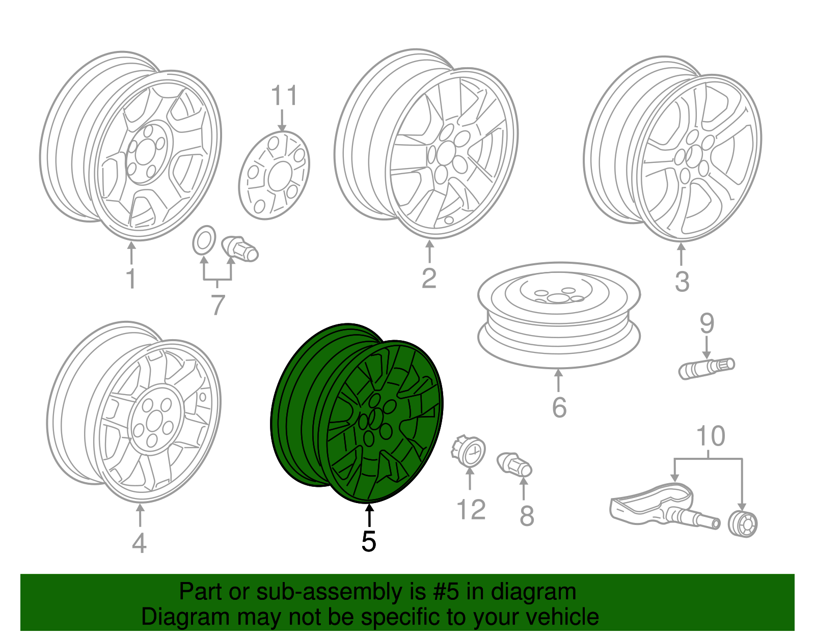 42700-SZA-A71 - Wheel, Alloy 2012-2015 Honda Pilot | Honda Parts Online