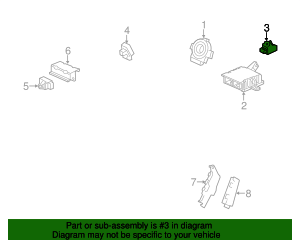 77930-T0A-A11 - Sensor Assembly Front Crash (Trw) - 2012-2016 Honda CR ...