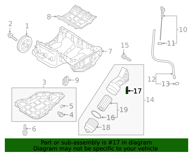 Genuine Filter Assembly Seal for 2015-2024 Hyundai | Part# 26345-3LAA0 ...