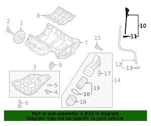 26611-3C101 - Engine Oil Dipstick 2013-2024 Hyundai | AutoNationParts.com