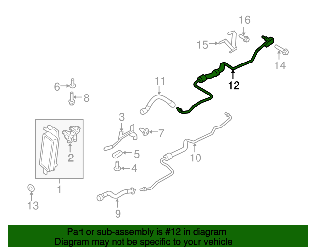 17-22-7-619-773 - Outlet Pipe 2013-2015 BMW | AutoNationParts.com