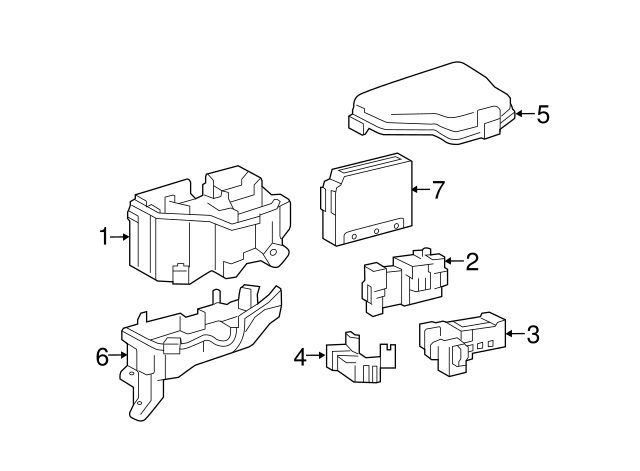 82741-52070 - Relay Box - 2012-2018 Toyota Yaris | OEM Genuine Toyota Parts