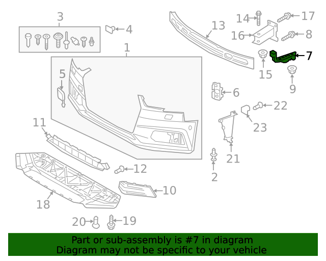 2017-2019 Audi Side Mount Bracket 8W0-807-283 | OEM Parts Online