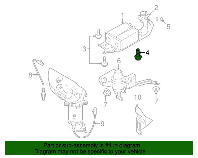 9YA4-10-612 - Hold Down Stud - 2006-2010 Mazda | Mazda Swag
