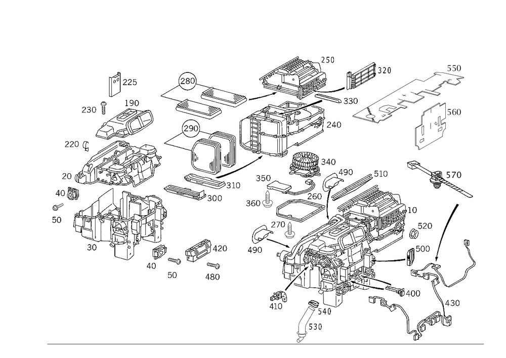 210-830-10-18 - Parts Kit, Dust Filter 1994-2006 Mercedes-Benz ...