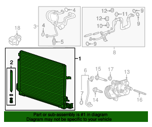 Air Conditioning Condenser 84947857 | TascaParts.com