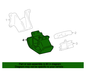 2016-2023 Toyota Tacoma Rear Insulator 12371-0C240 | Toyota Parts Center