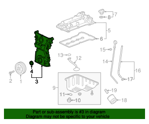 2014-2015 Chevrolet Front Engine Cover 25196116 | TascaParts.com