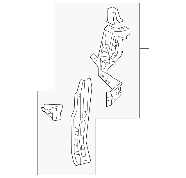 2010-2015 Lexus Side Support 53202-0E020 | OEM Parts Online