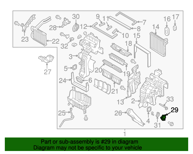 2011-2019 Hyundai HVAC Blend Door Actuator 97159-4R050 | OEM Parts Online