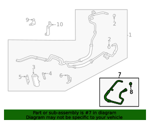 2021 GM Transmission Fluid Auxiliary Cooler Inlet Front Intermediate ...