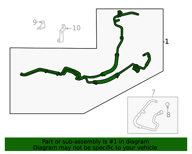 2021 GM Transmission Cooler Inlet and Outlet Pipe 84974082 ...