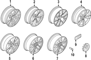 2022-2025 BMW Bmw Oem 792m Wheel In Cerium Grey 19" - Rear 36-11-8-089 ...
