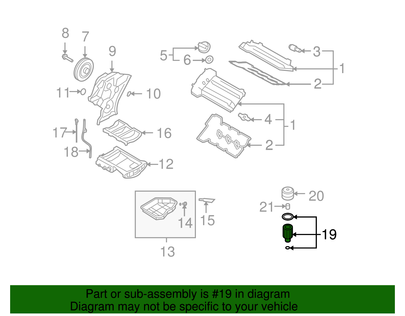 Genuine Oil Filter for 2006-2012 Hyundai | Part# 26320-3C250 | Hyundai ...