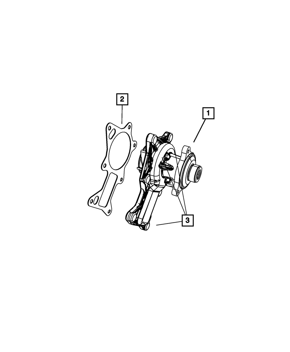 2007-2011 Jeep Wrangler Water Pump 4666044BB | Miracle Mopar