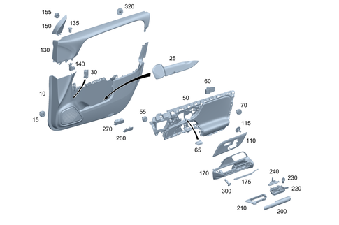 Door Paneling for 2021 Mercedes-Benz GLB250 | Mercedes-Benz USA Parts