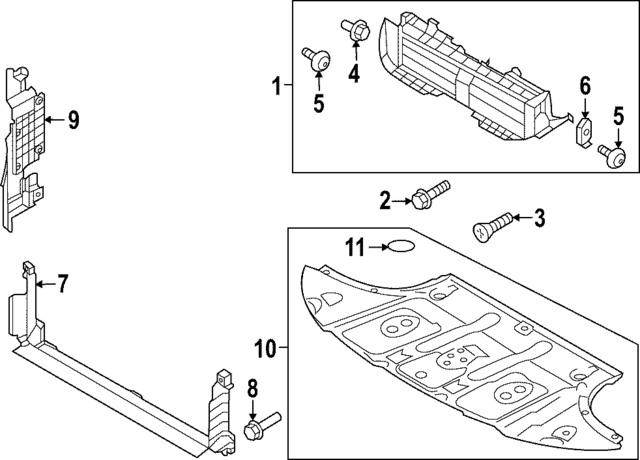 2023-2024 Genesis G90 Flap Duct Assembly Active Air 86950-T4100 | OEM ...