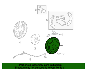 2008-2016 Smart Fortwo Brake Drum 4514230001 | MB Parts Store