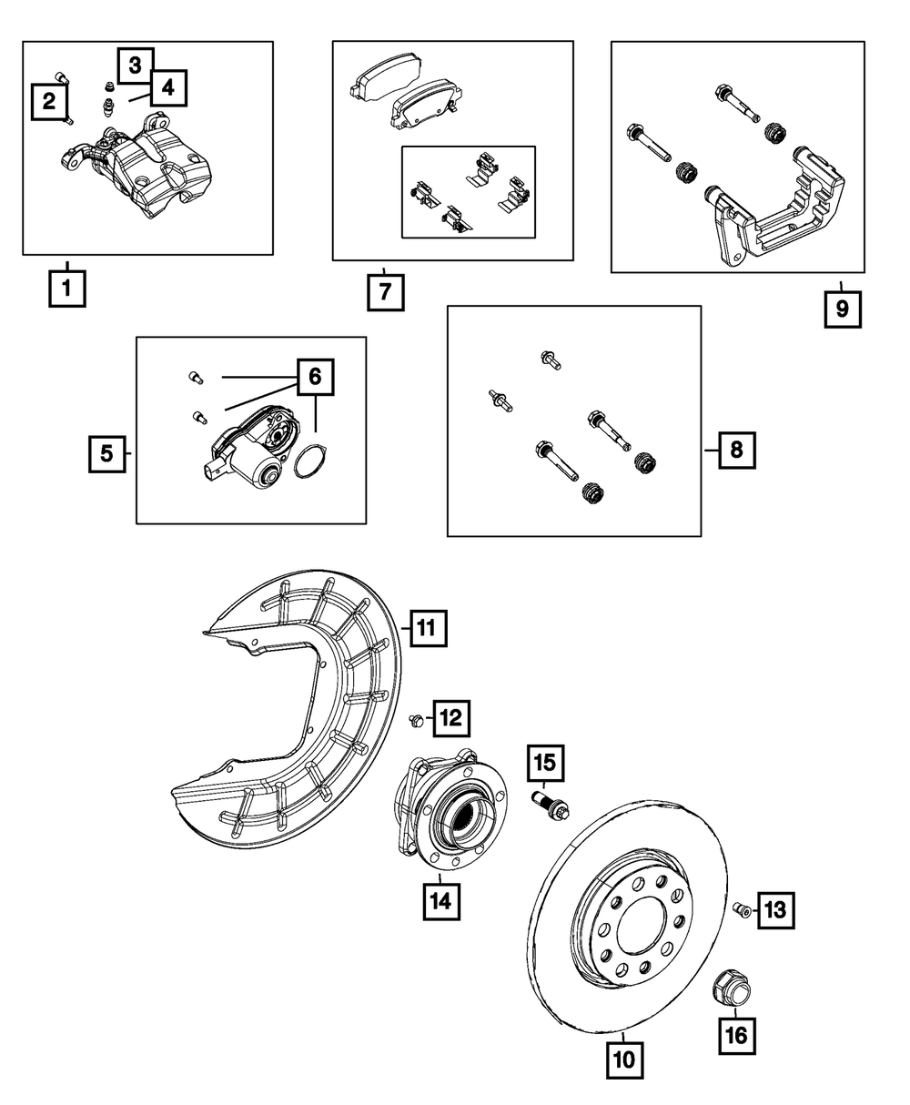 2015-2020 Mopar Pad Kit-Rear Disc Brake 68606616AA | Mopar America